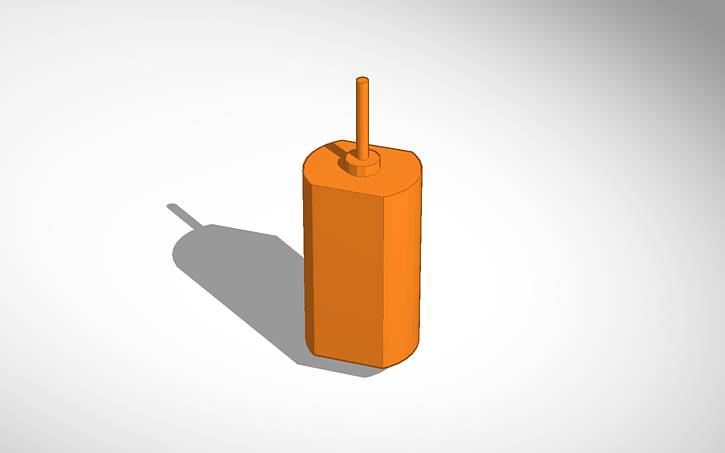 3D design 9V motor mockup - Tinkercad