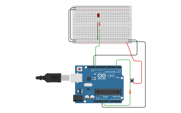 Circuit design Digital Read C Code | Tinkercad