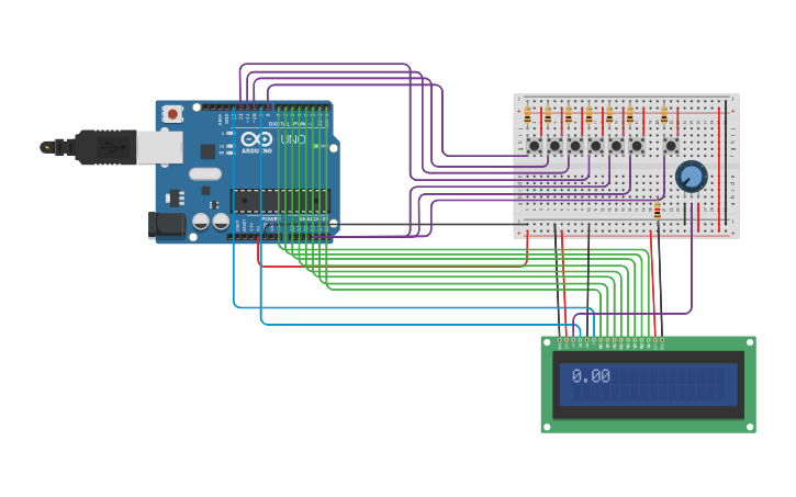 Circuit design Calculadora (soma,subtração,divisão,multiplicação ...