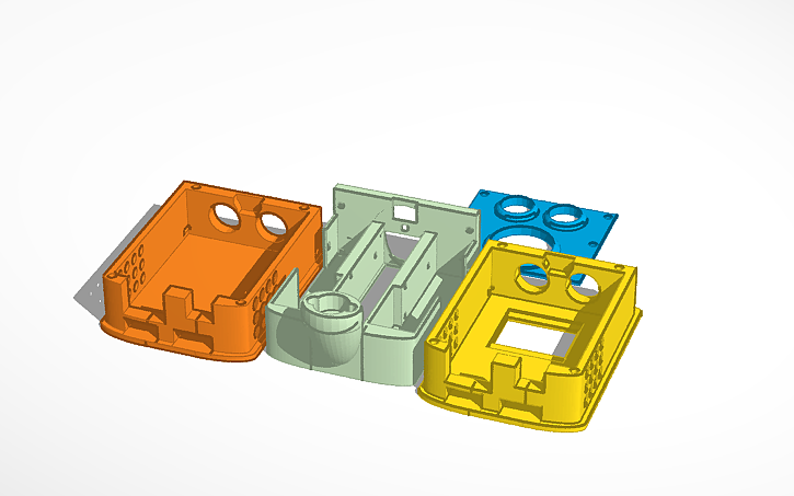 3D design esp8266 wifi robot - Tinkercad