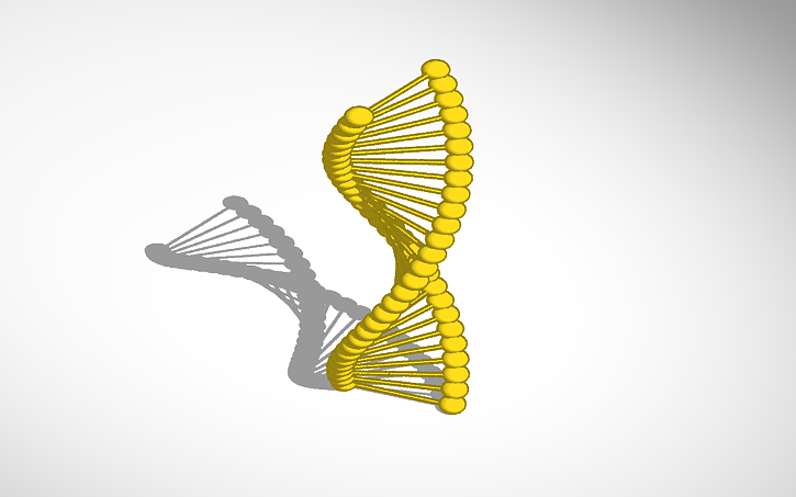 3D design dna sarmalı 2 | Tinkercad