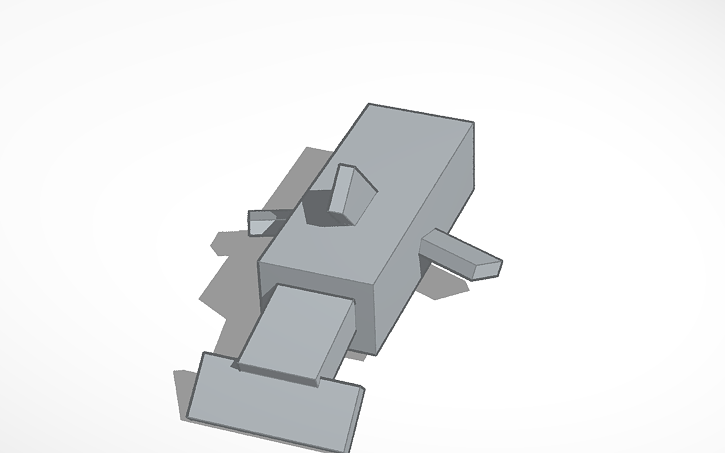 3D design Minecraft Dolphin - Tinkercad