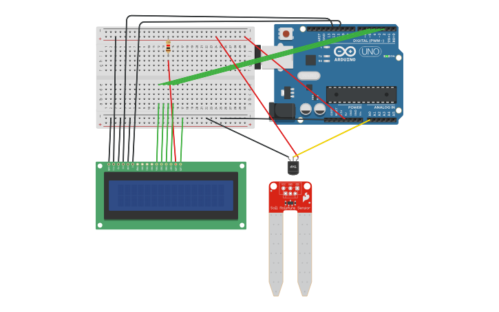 Circuit Design Copy Of Датчик влажности Tinkercad