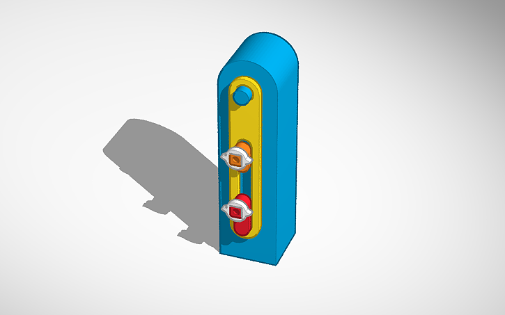 3D design 180deg Rotation From Double Coulisse SIM LAB - Tinkercad