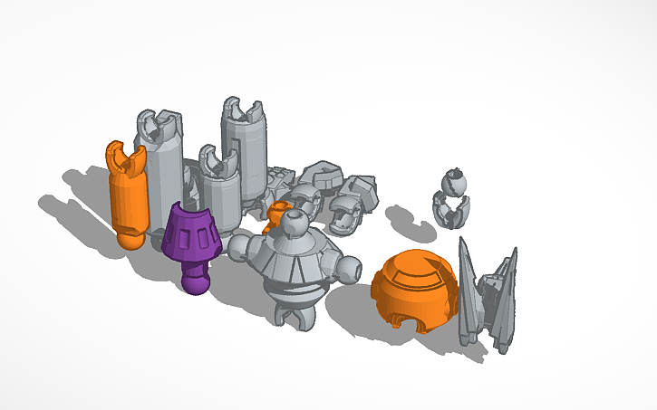 3D design Anubis action Figure - Tinkercad