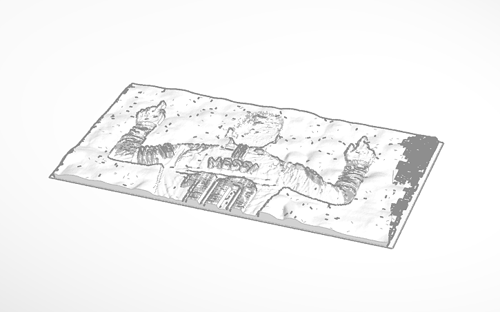 3D design Rayane Cherifi - Lionel Messi Lithophane - Tinkercad