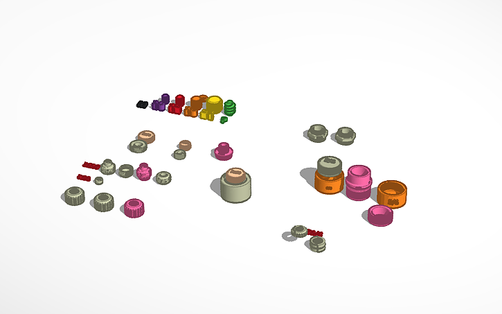 3D design PAS DE VIS ISO metric screw threads GAZ - Tinkercad