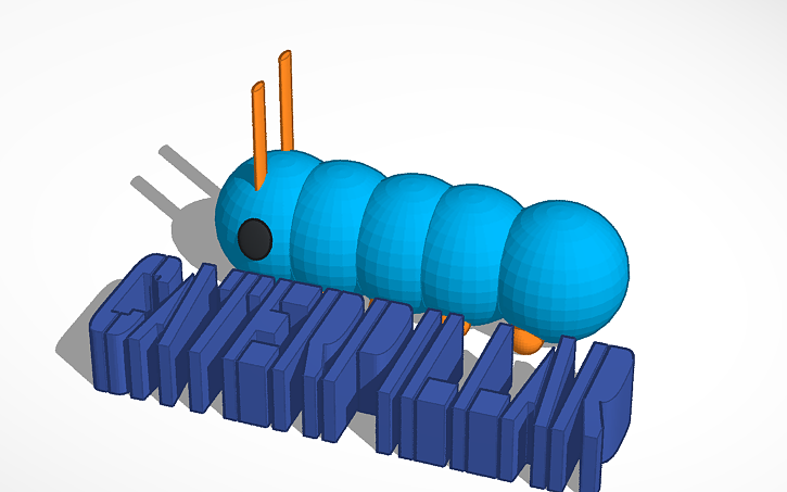 3D design caterpillar | Tinkercad