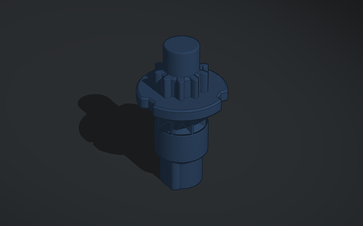 3D design beyblade x Low Rush Bit - Tinkercad