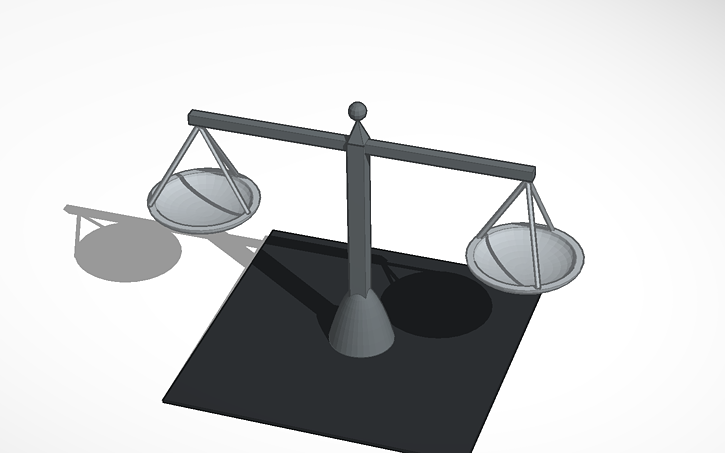 3D design Balanza - Tinkercad