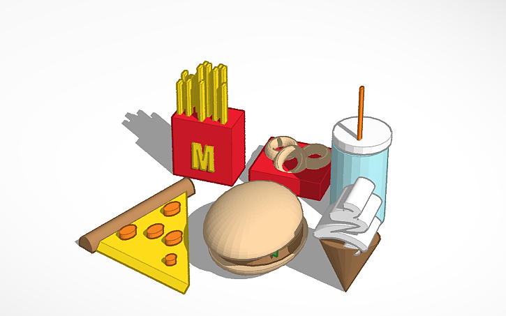 3D design FAST FOOD | Tinkercad