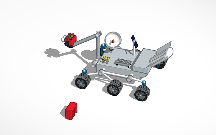 3D design Copy of Lesson8_Mars rover | Tinkercad