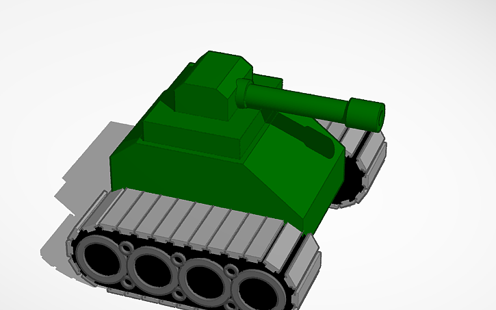 3D design Tank - Tinkercad