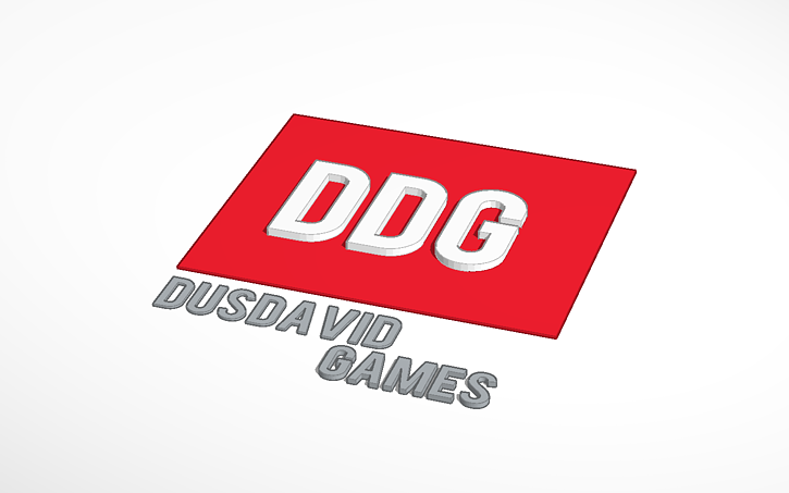3D design DDG logo | Tinkercad