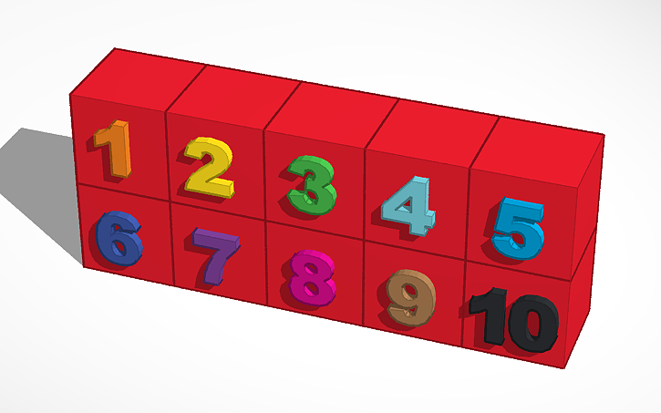 3D design Number Wall | Tinkercad 3D design Number Wall | Tinkercad