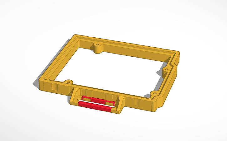 3D design Arduino mount - smart car chassis - Tinkercad