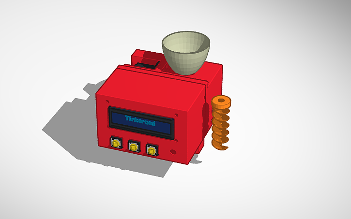 3D design Fish Feeder v2 - Tinkercad