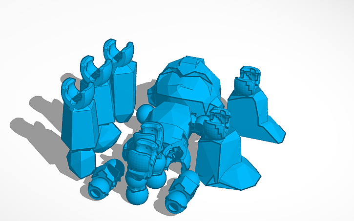 3D design Mega Man Action Figure - Tinkercad