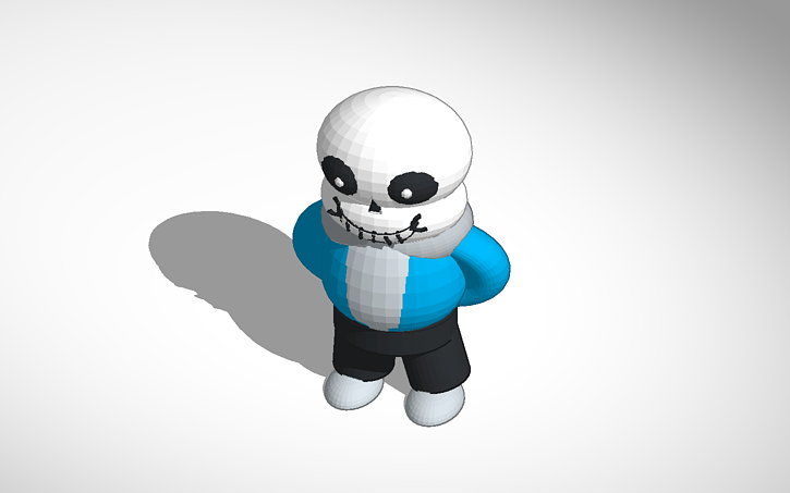 3D design Sans (Undertale) credit to squipy | Tinkercad