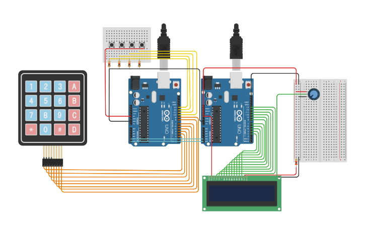 Circuit design keypad - Tinkercad