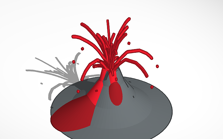 3D design VOLCANO - Tinkercad