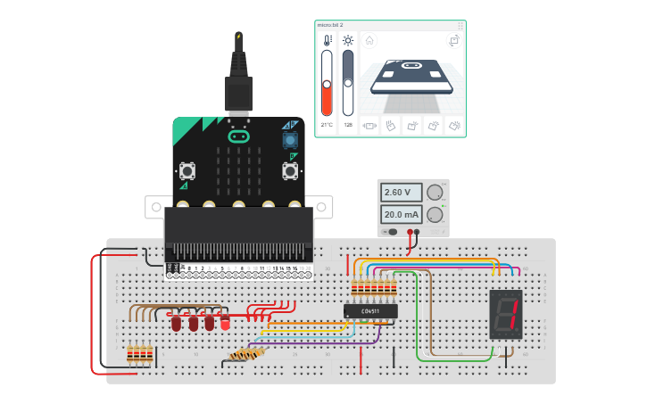Circuit design Proyecto - Tinkercad