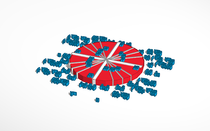 3D design Unit Circle - Tinkercad