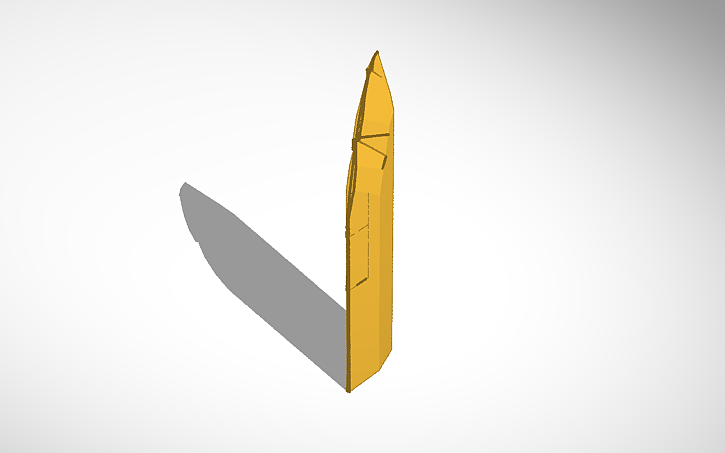 3D design Mihawk's Dagger Blade Concept - Tinkercad