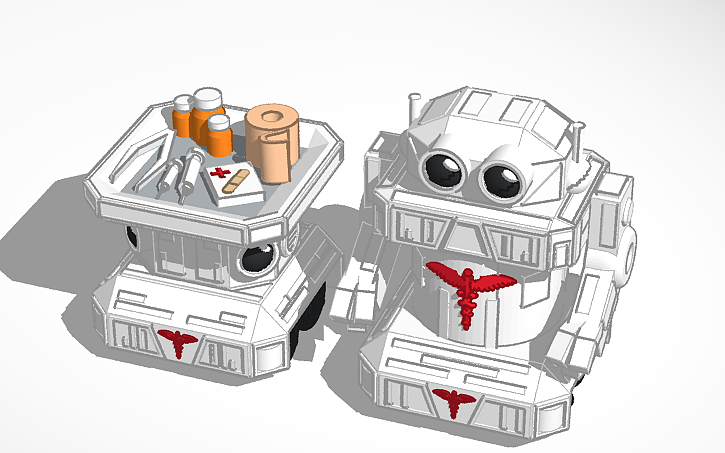 3D design Medical Robots - Tinkercad