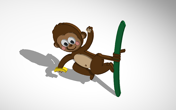 3D design Monkey - Tinkercad
