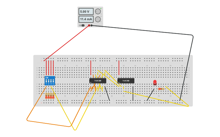 Circuit design PRACTICA5_E2 | Tinkercad