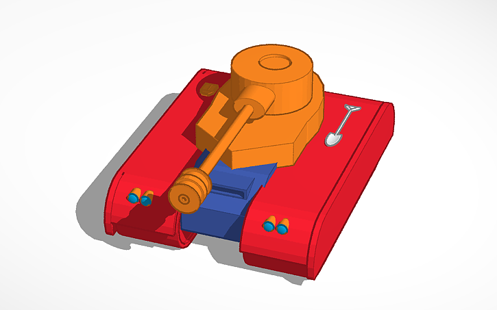 3D design Simple Tank - Tinkercad