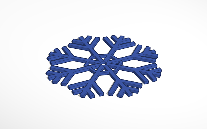 3D design Snowflake - Tinkercad