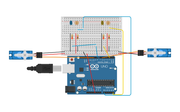 Circuit design PRACTICA 12 Control de Servomotor en Fotorresistencia ... Circuit design PRACTICA 12 Control de Servomotor en Fotorresistencia ...