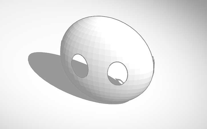 3D design mascara #1 - Tinkercad