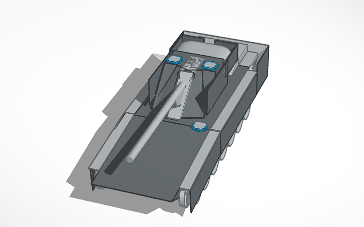 3D design Tank mod. 9 (Mark IX/Striker)Urban - Tinkercad