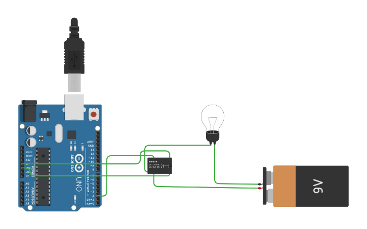 Circuit Design Programar Relay De 5v Con Arduino Tinkercad