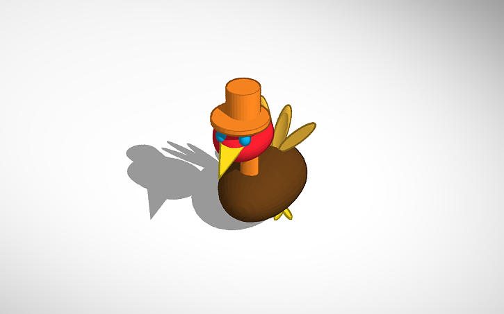 3D design turkey - Tinkercad