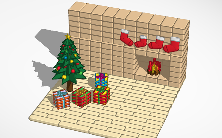 3D design MERRY CHRISTMAS - Tinkercad