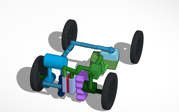 3D design Water car - Tinkercad