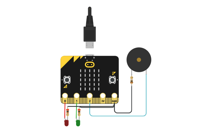 Circuit design DDR/Dance Mat | Tinkercad