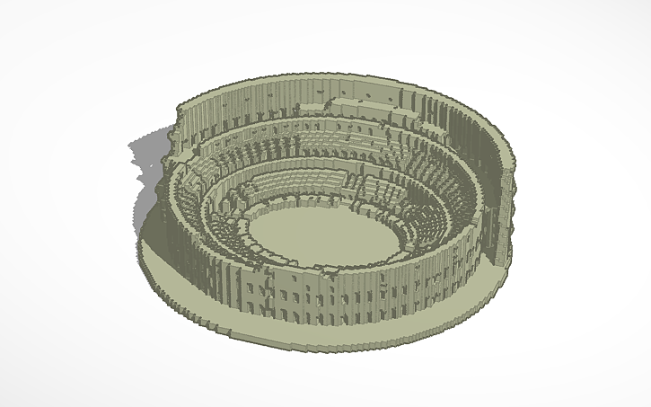 3D design Roman Colosseum - Tinkercad