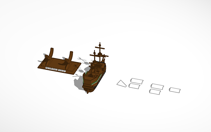 3D design Printable Golden Hind | Tinkercad