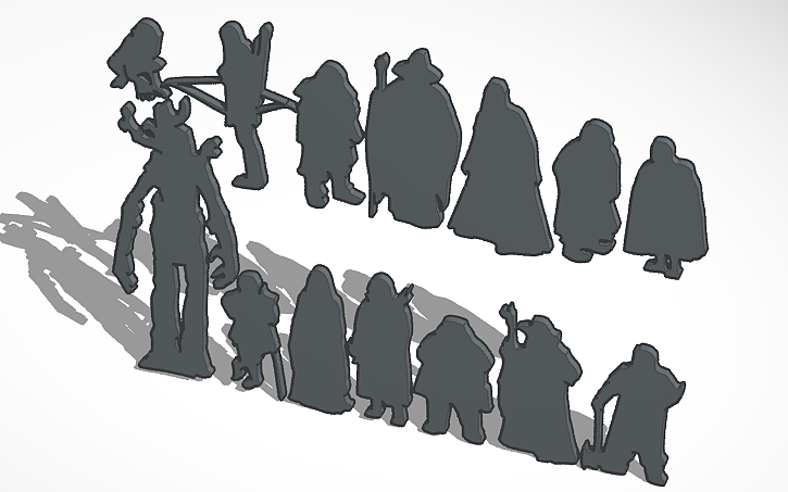 3D design Collection of Middle-Earth characters | Tinkercad