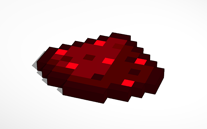 3D design Minecraft Redstone Dust - Tinkercad