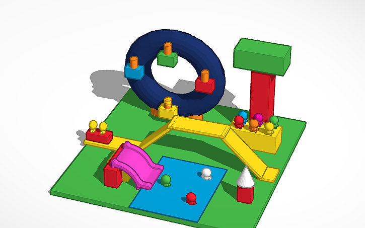 3D design amusement park - Tinkercad