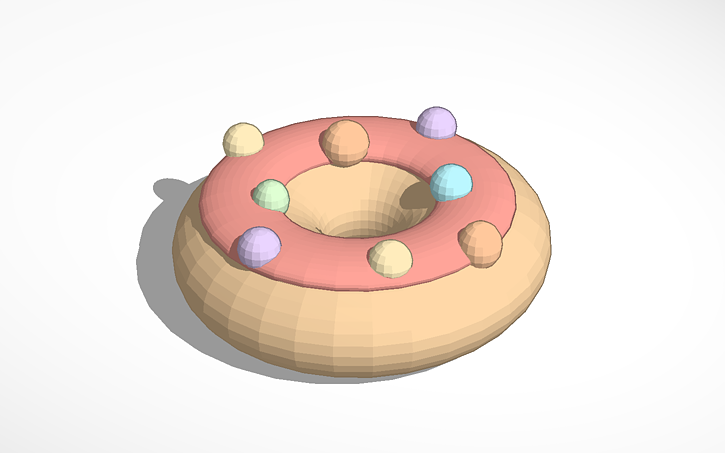3D design Donut | Tinkercad