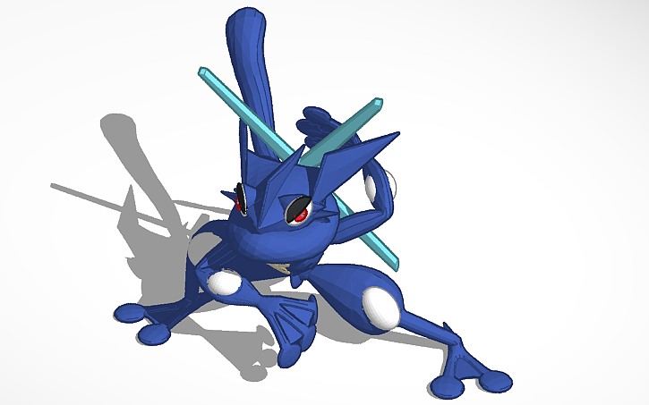 3D design greninja - Tinkercad