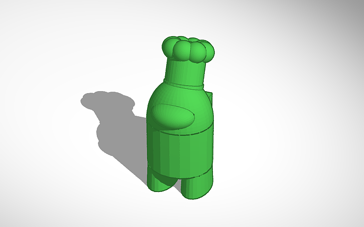 3D design Among us chef Hat - Tinkercad