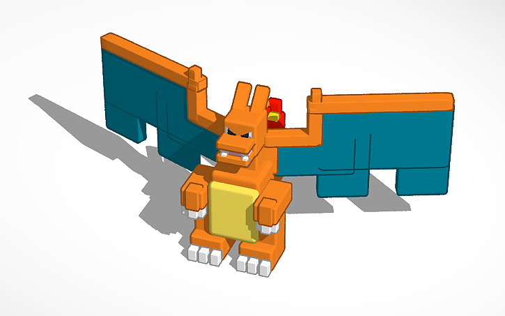 3D design Pokemon quest charizard - Tinkercad